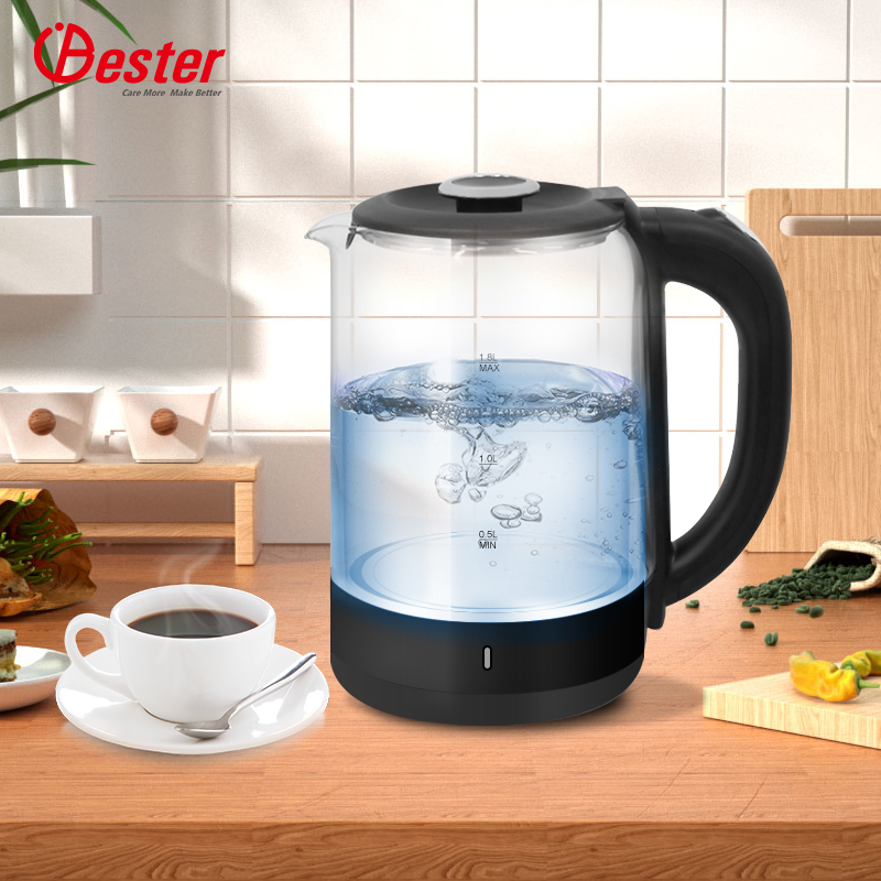 Glass Cordless Big Size Tea Glass Electric Kettles - Bester